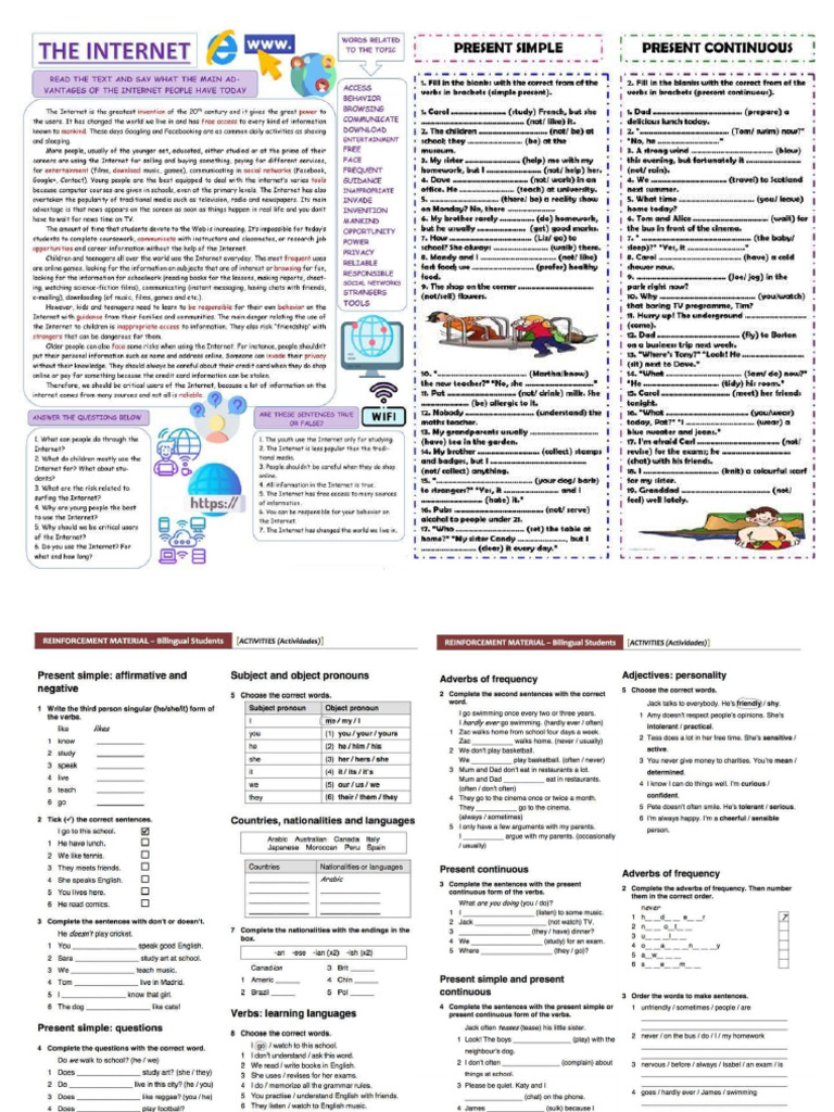 Grade 9 Reading, Adv of Frequency, Tenses | PDF