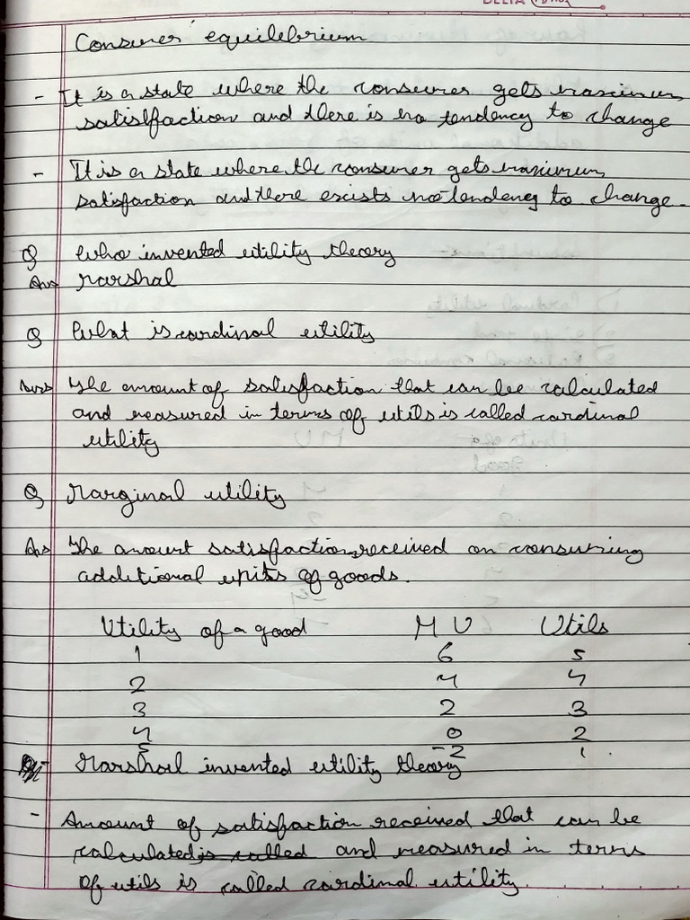 Consumer Equilibrium | PDF