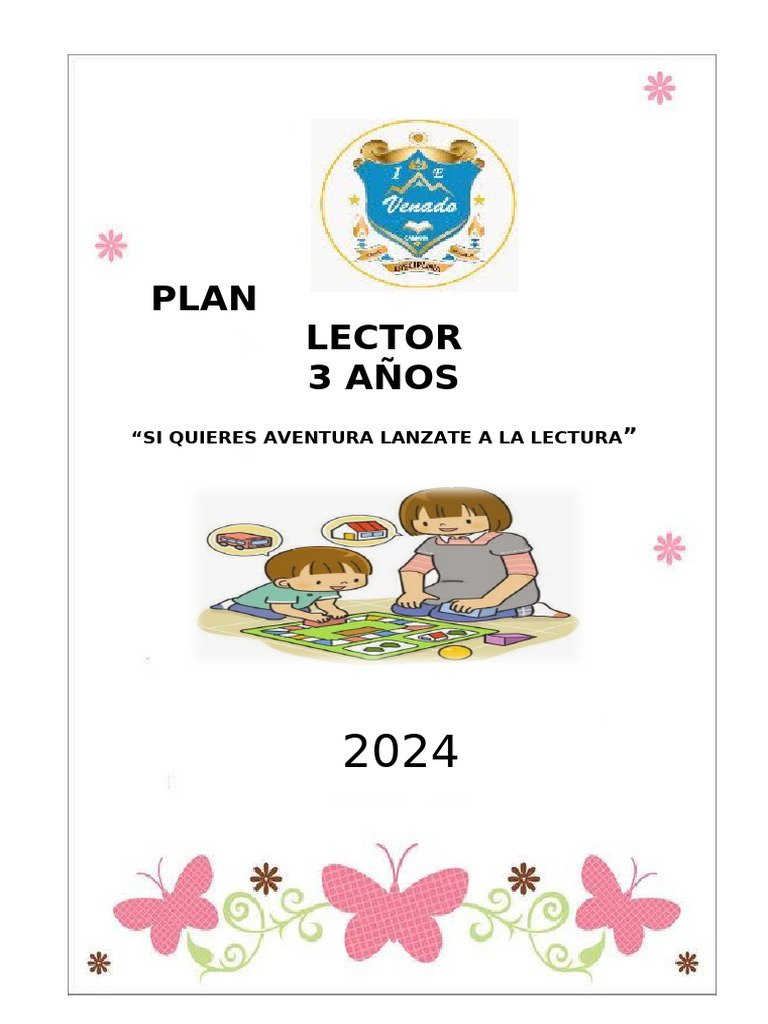 PLAN LECTOR 2024 IEI.VENADO | PDF PLAN LECTOR 2024 IEI.VENADO | PDF