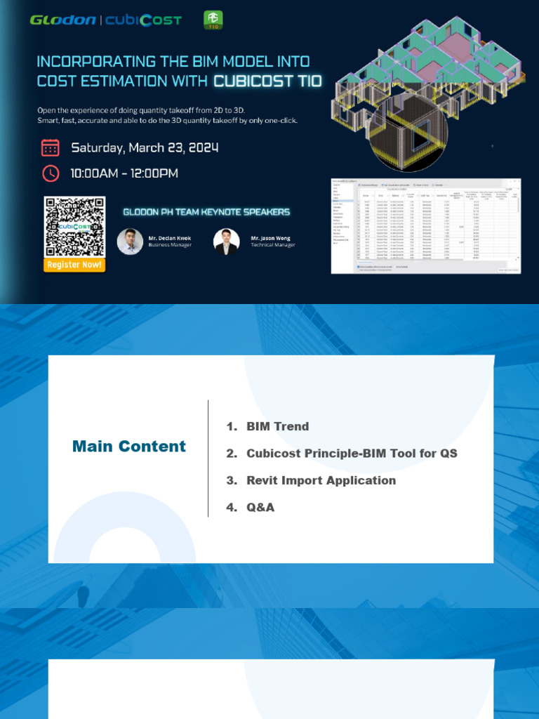 Cubicost TIO: BIM Cost Estimation Guide | PDF | Building Information ...