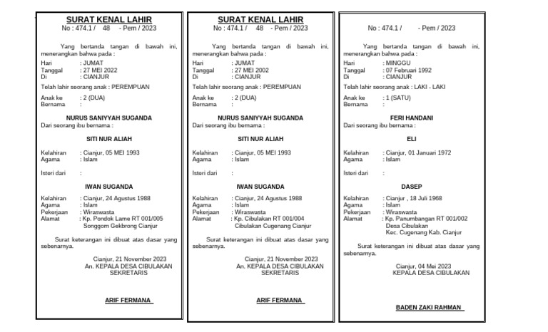 Kenal Lahir Iwan | PDF