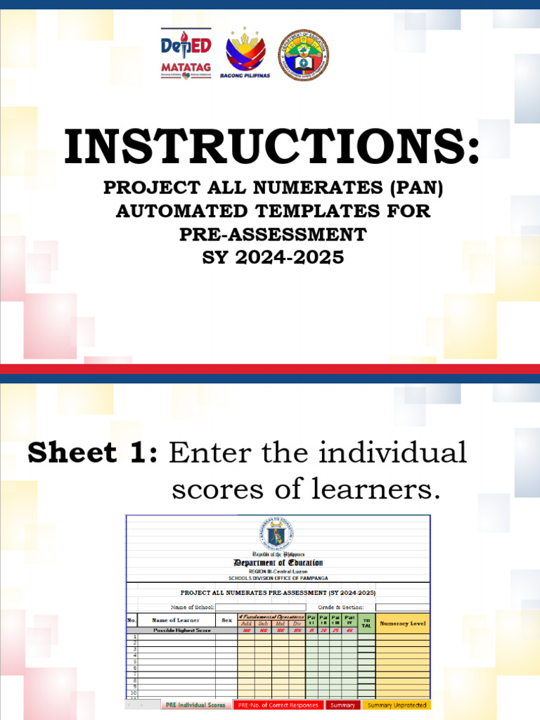 INSTRUCTIONS-Automated Templates-PAN | PDF