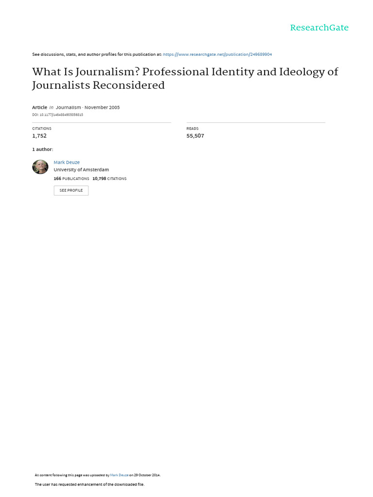 Deuze JTPC2005 | PDF