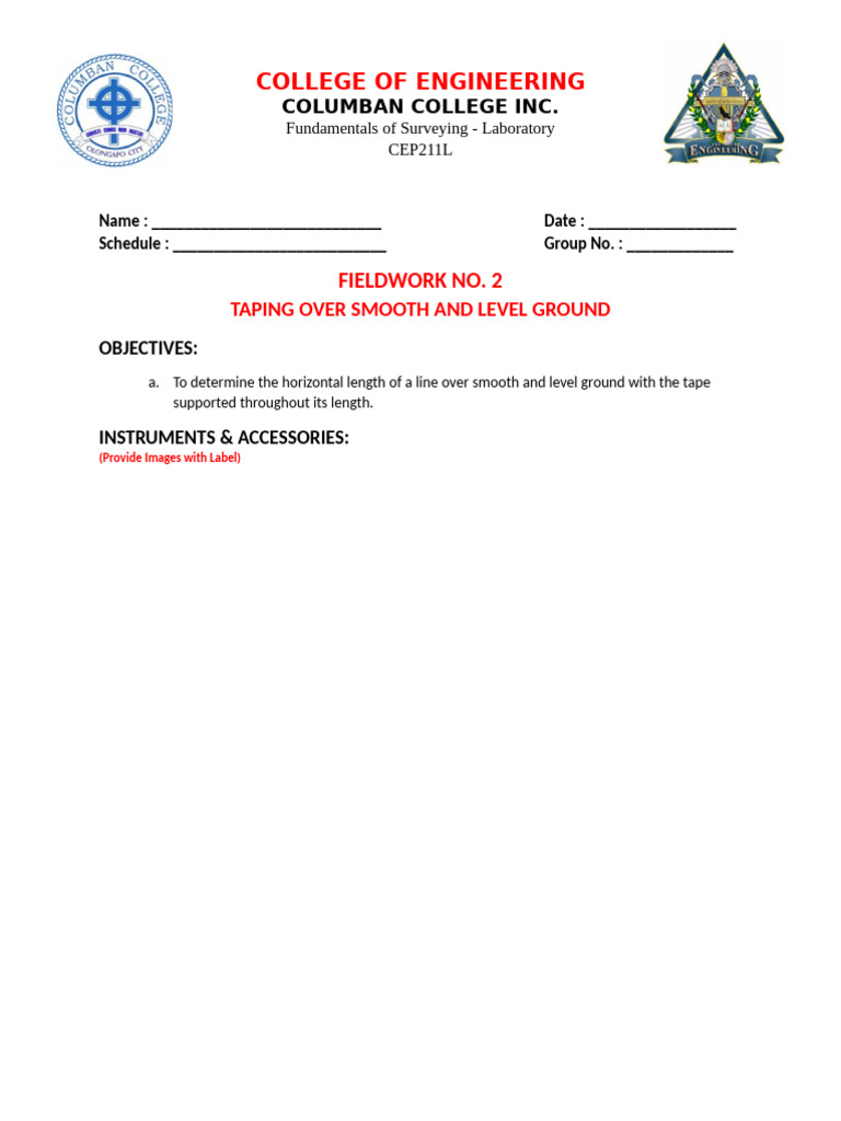 Fieldwork No. 2 | PDF