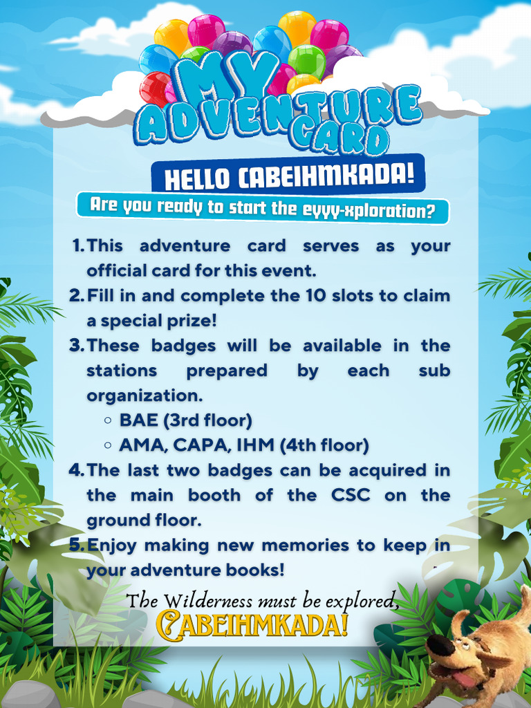 Adventure Card | PDF