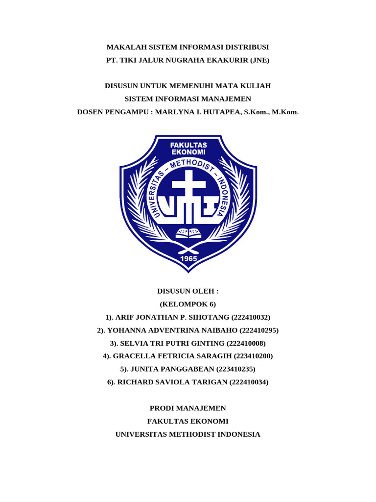 Makalah Sistem Informasi Distribusi | PDF