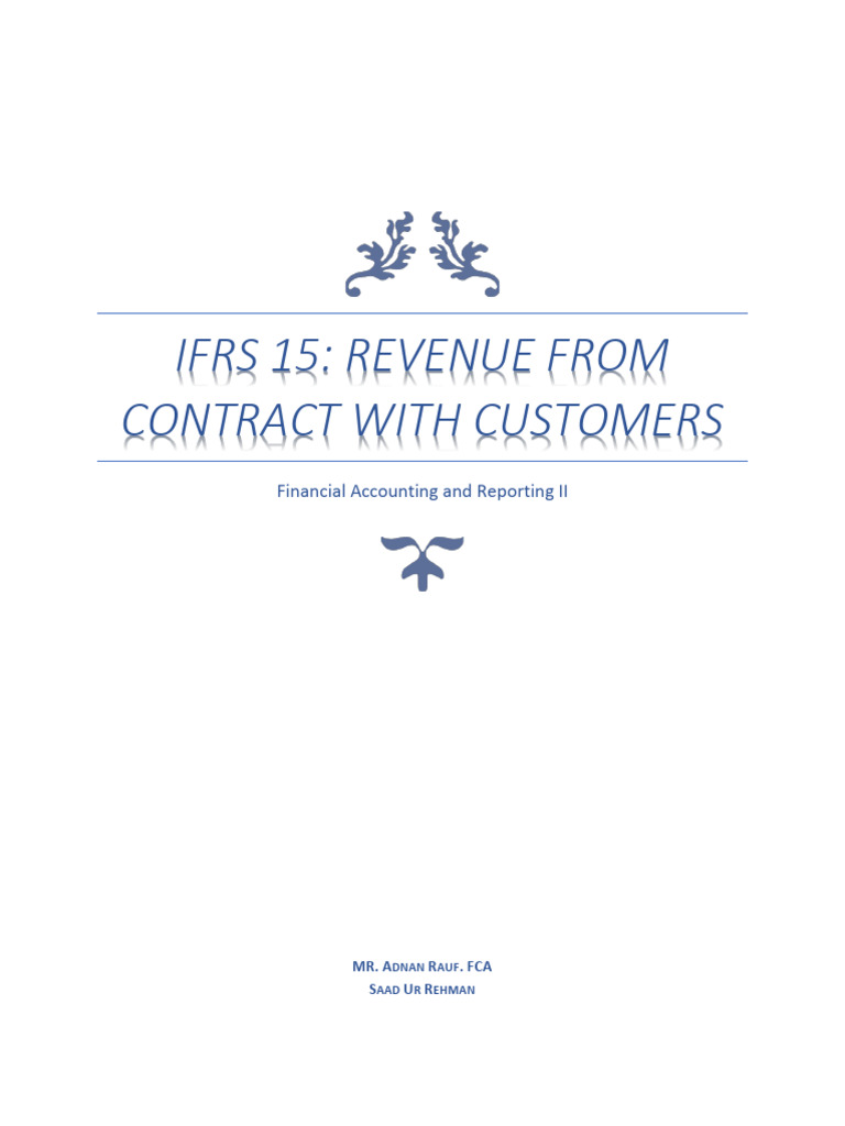 Ifrs 15 | PDF