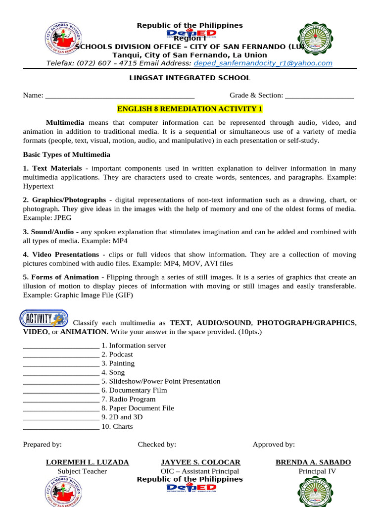3rd Quarter Remediation Activities | PDF