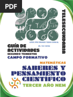 Guia Mate1 - El Cero y Números Negativos | PDF | Entero | Números