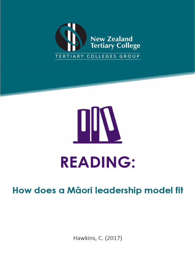 1.4 How Does A Māori Leadership Model Fit Within Current Leadership ...