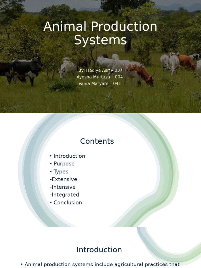 Animal Production Systems Pdf