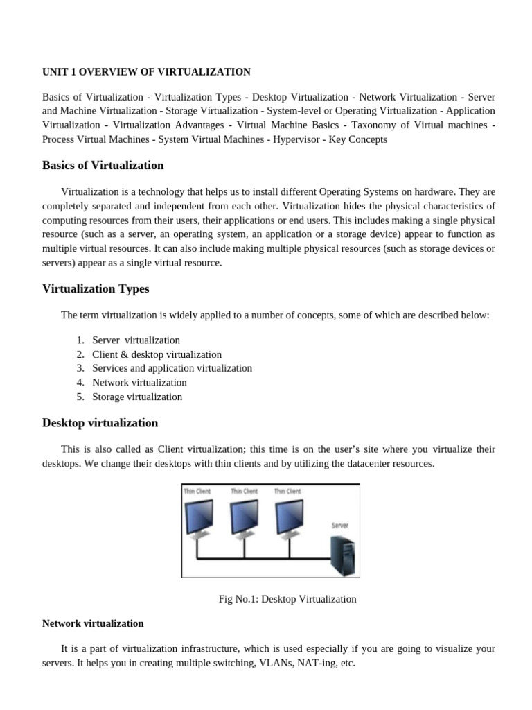 Virtualization Notes | PDF
