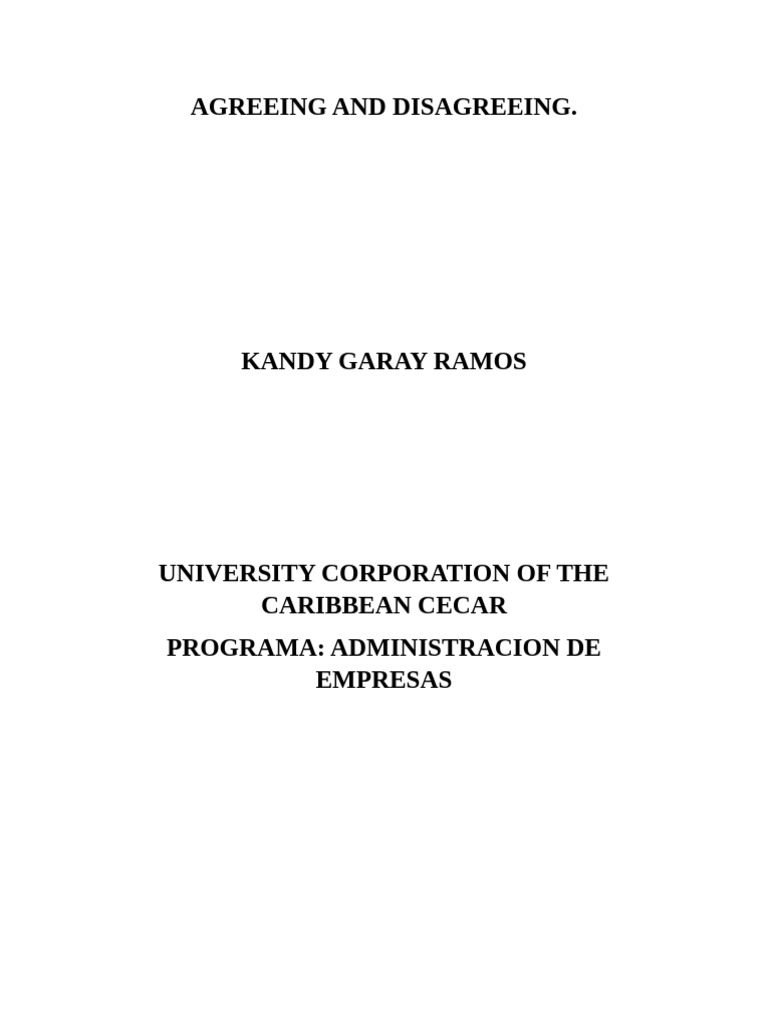 Activity 1 - Agreeing and Disagreeing | PDF