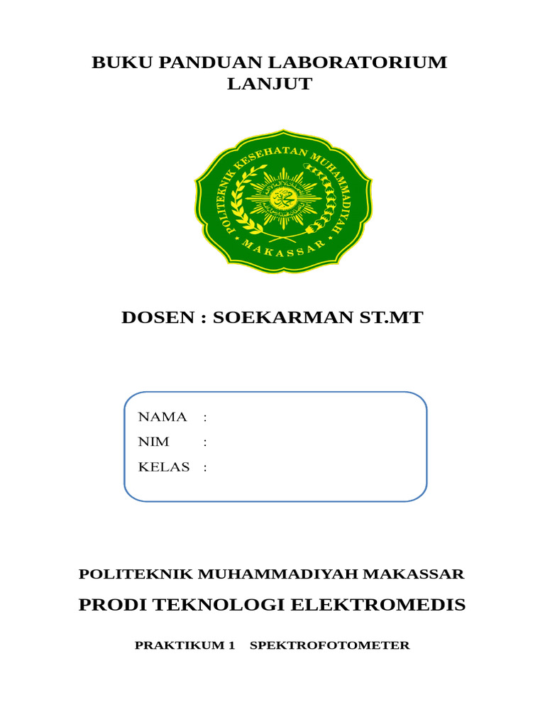 BUKU PANDUAN LABORATORIUM LANJUT (1) | PDF