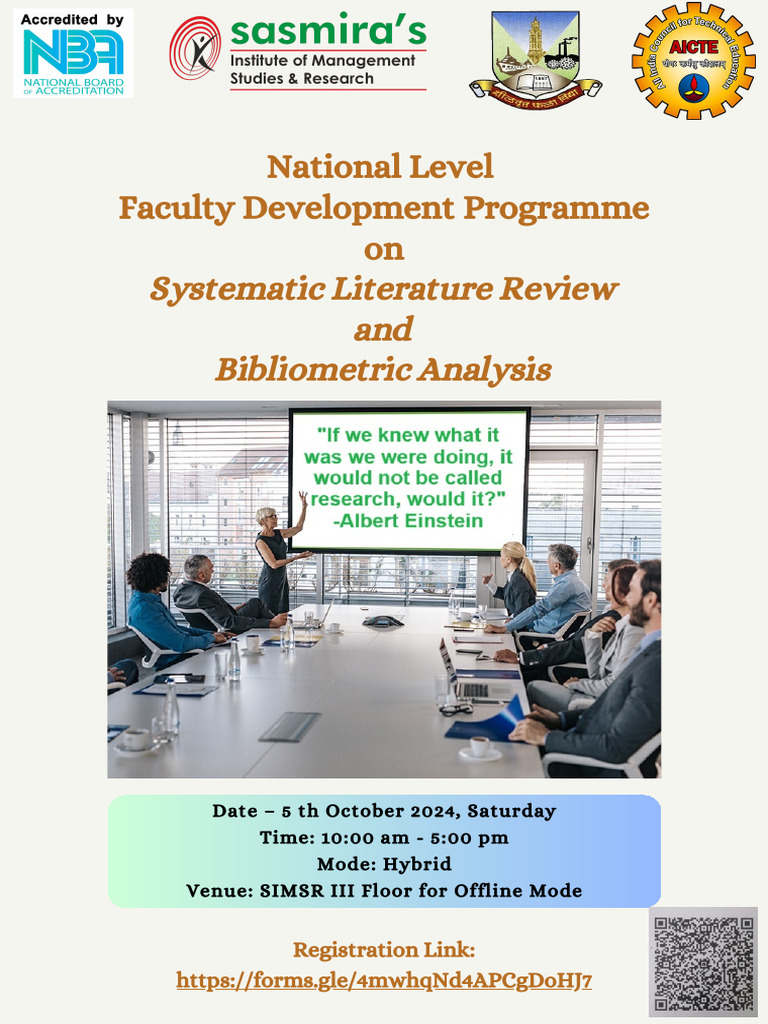 FDP - 5th October | PDF | Systematic Review | Knowledge