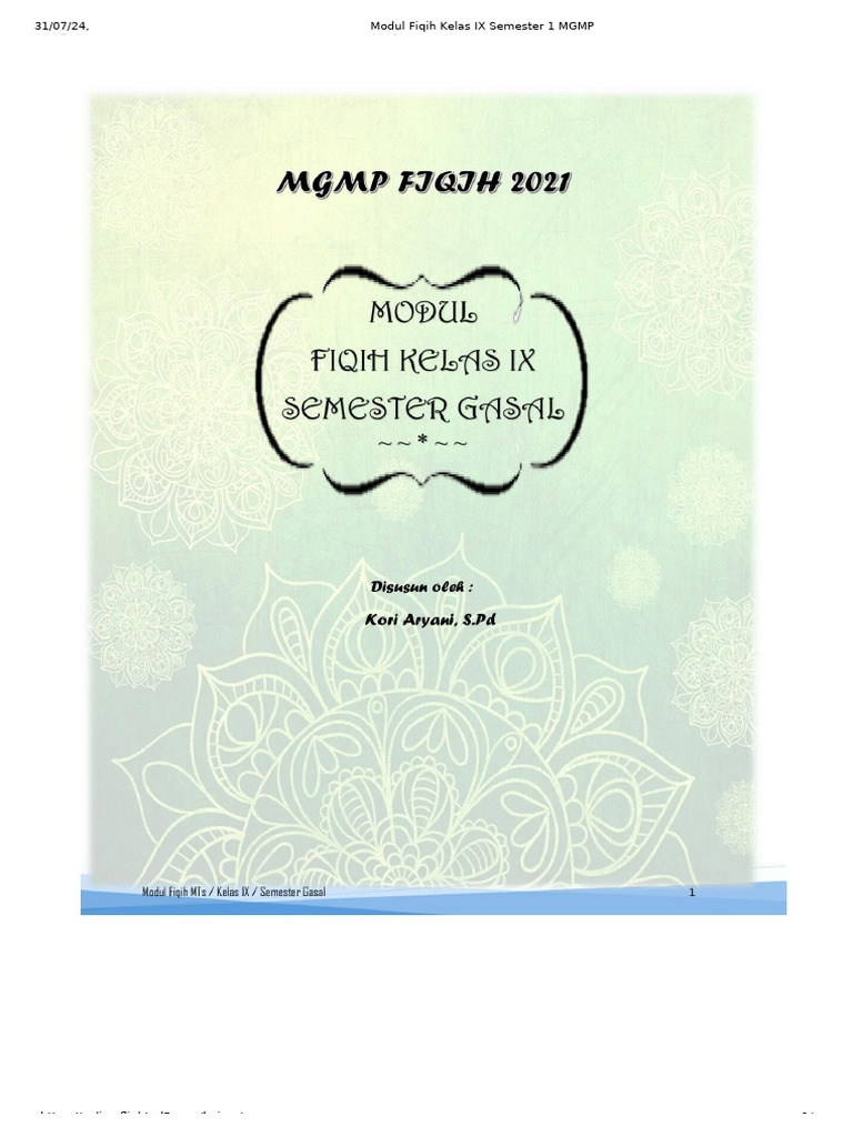 Fikih Modul Ix | PDF