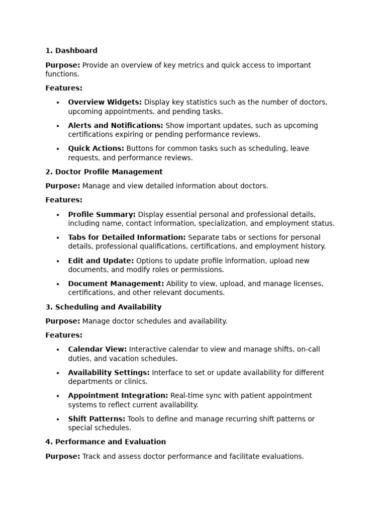 Doctor Module Work-Flow | PDF