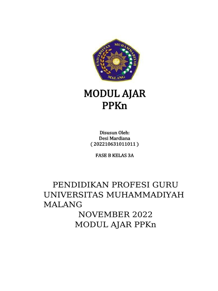 Modul PPKN Kls 4 | PDF