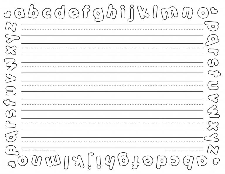 Kindergarten Handwriting Paper | PDF