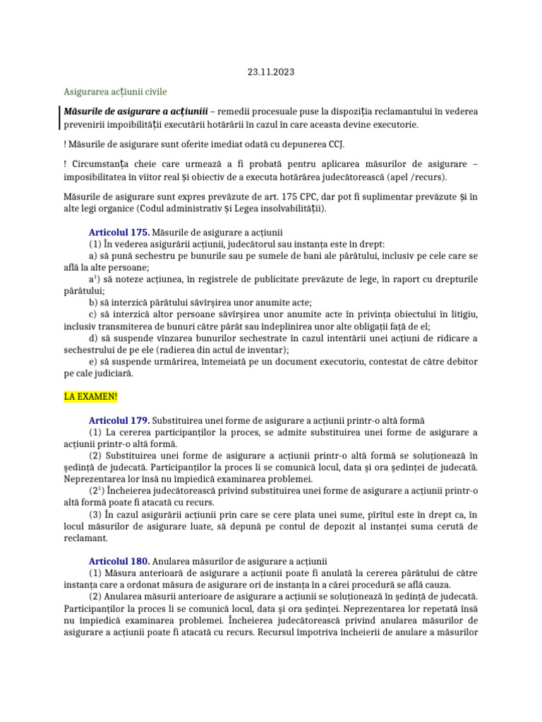 Conspect DPC 23.11.2023 | PDF