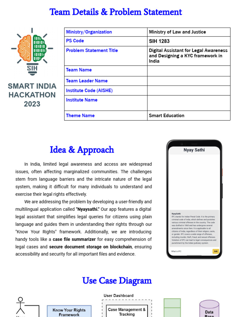 Our SIH 2023 Winning | PDF