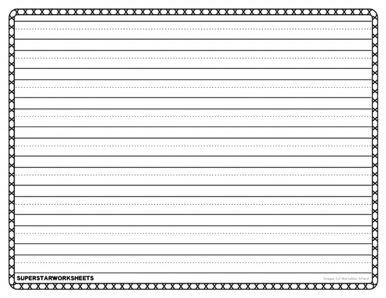 Kindergarten Writing Paper Horizontal | PDF