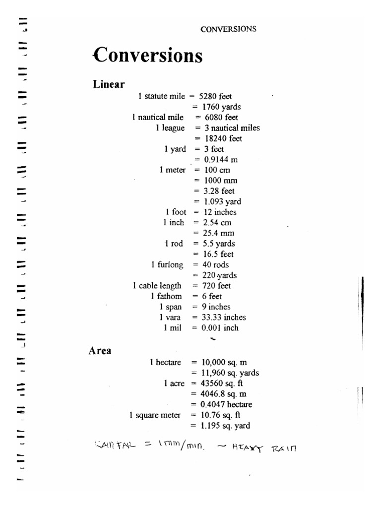 Mechanical Engineering Conversion Factors | PDF
