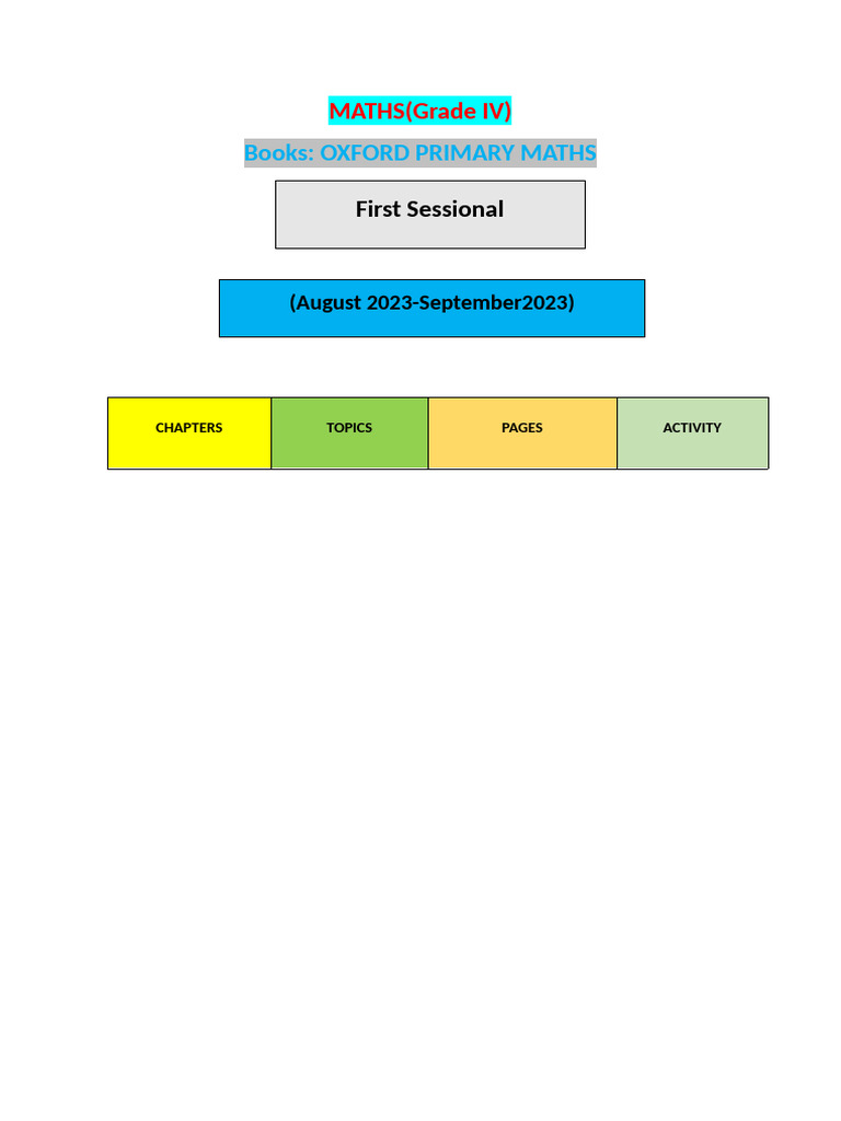 MATHS Complete Grade 4-1 | PDF