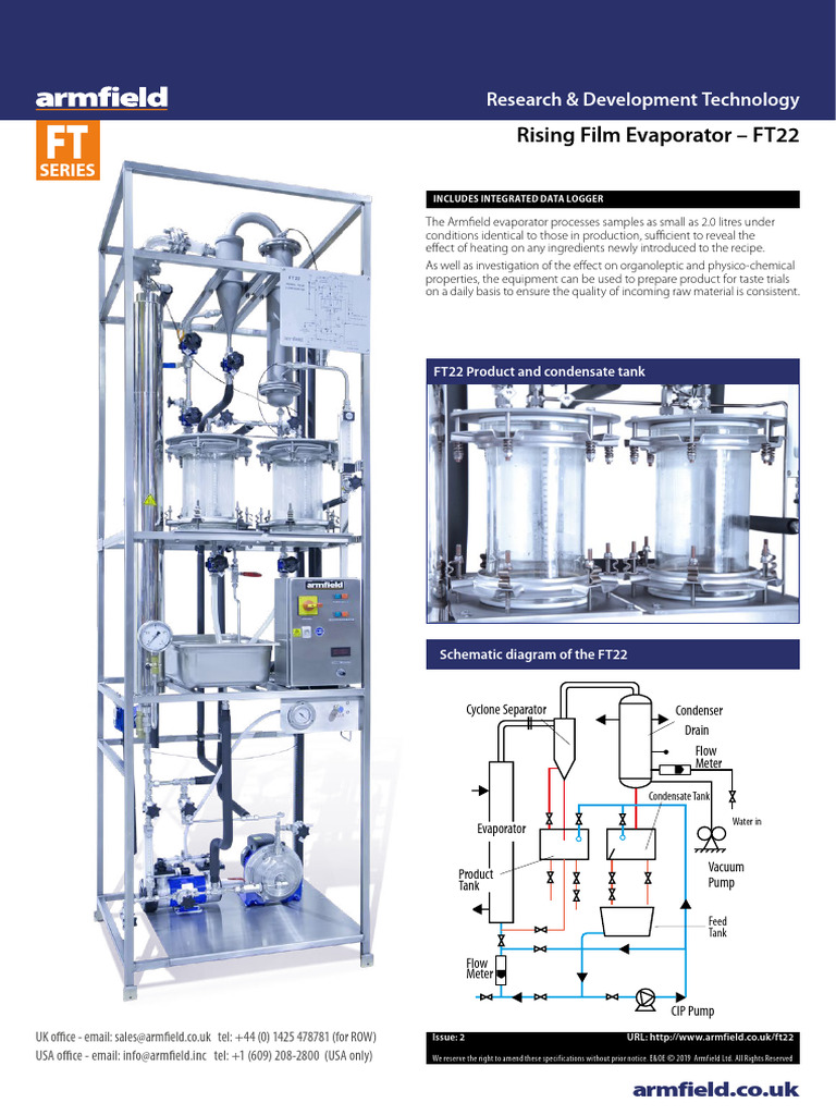 Armfield FT22 Datasheet v2b Web | PDF