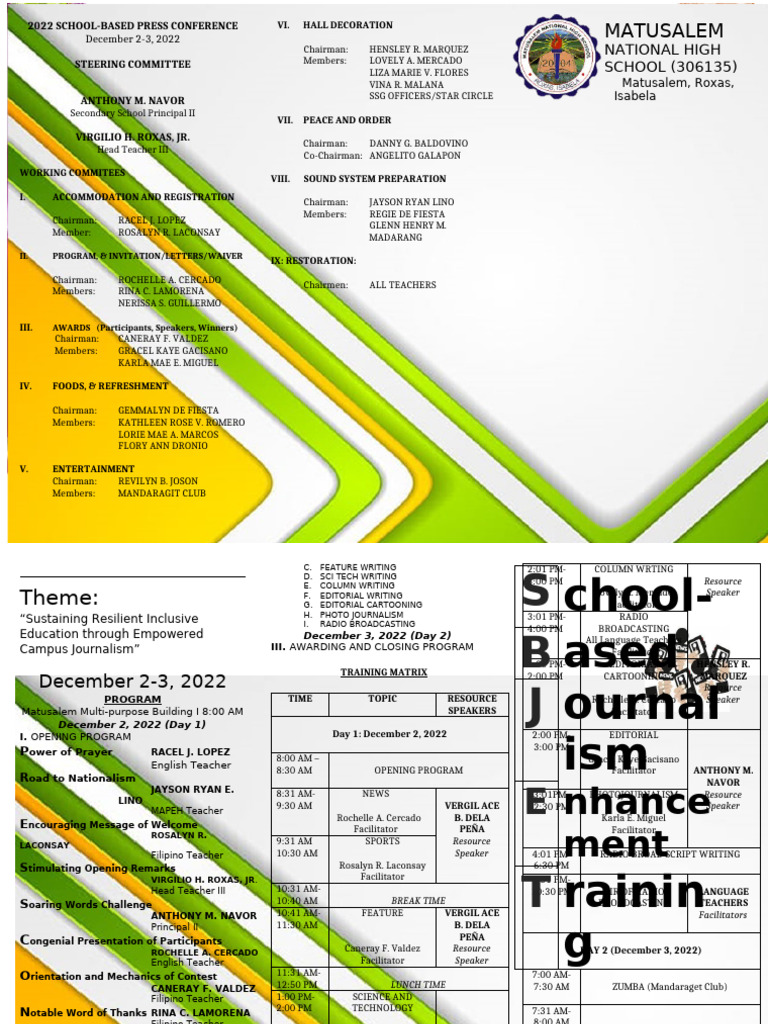 Journalism 2022 Program | PDF