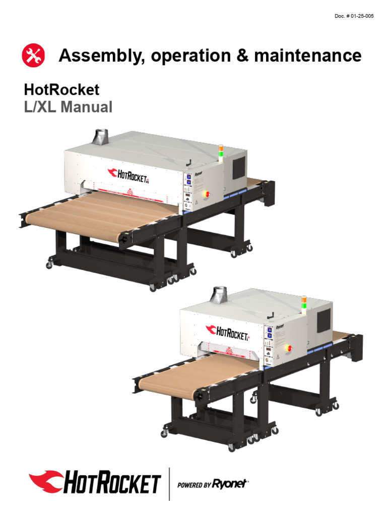 Ryonet HOTROCKET L&XL | PDF