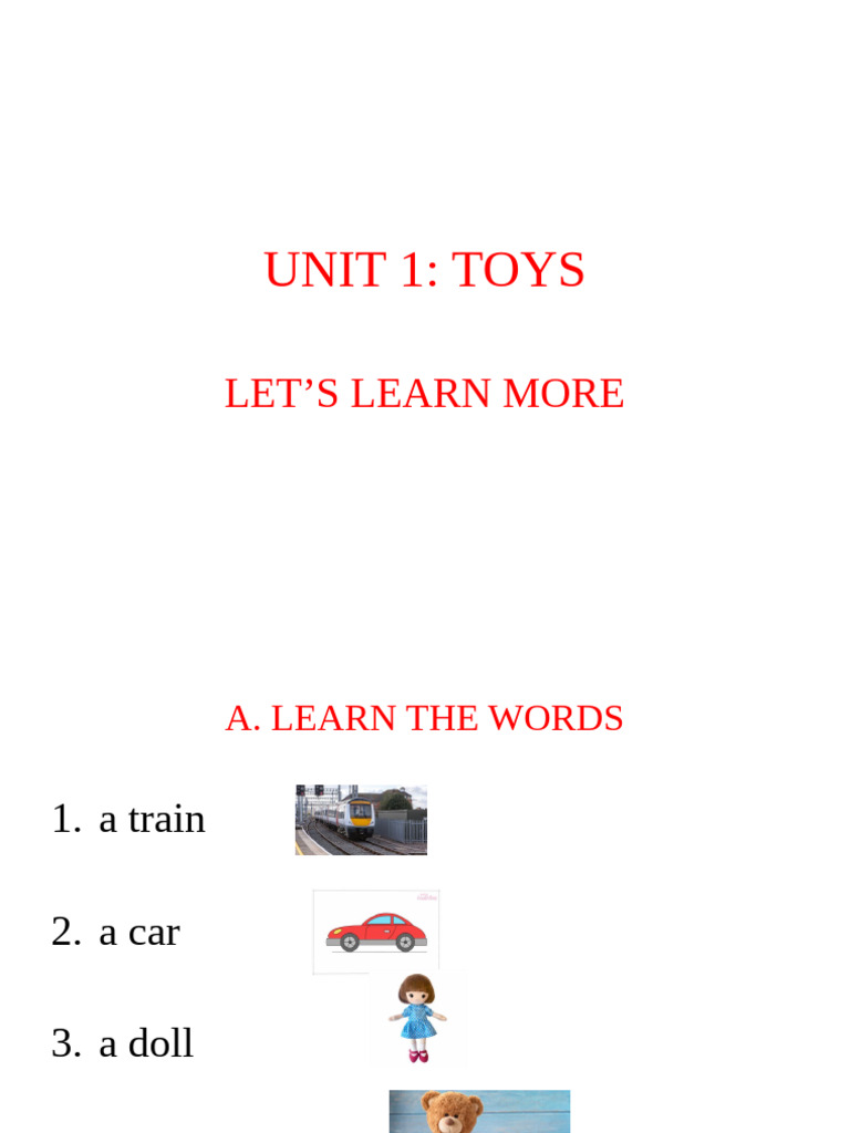 Unit 1 - Let's Learn More | PDF