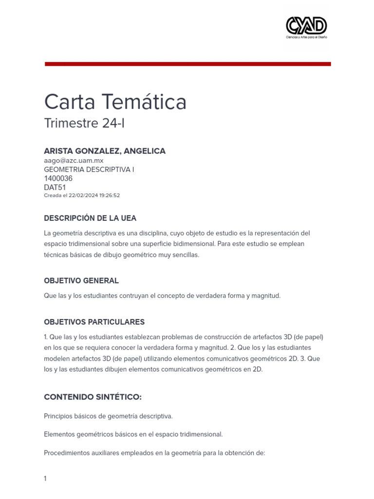 Arista Gonzalez Angelica Dat51 | PDF