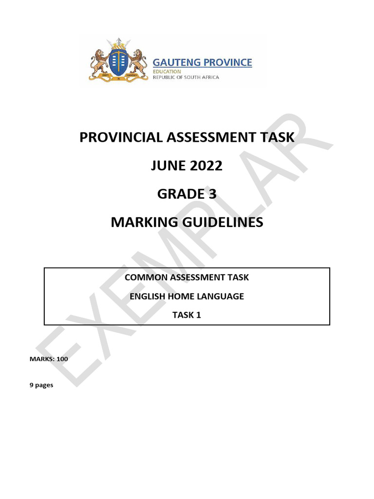 Gr3 ENG (HL) June 2022 Possible Answers | PDF | Grammatical Tense | Part Of Speech
