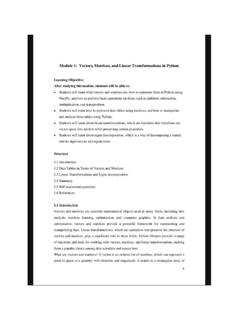 Linear Algebra and Optimization | PDF