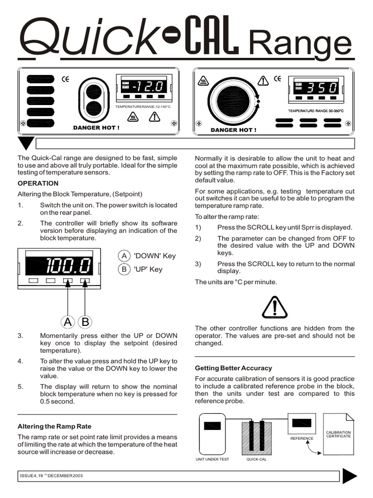Quick Cal Handbook | PDF