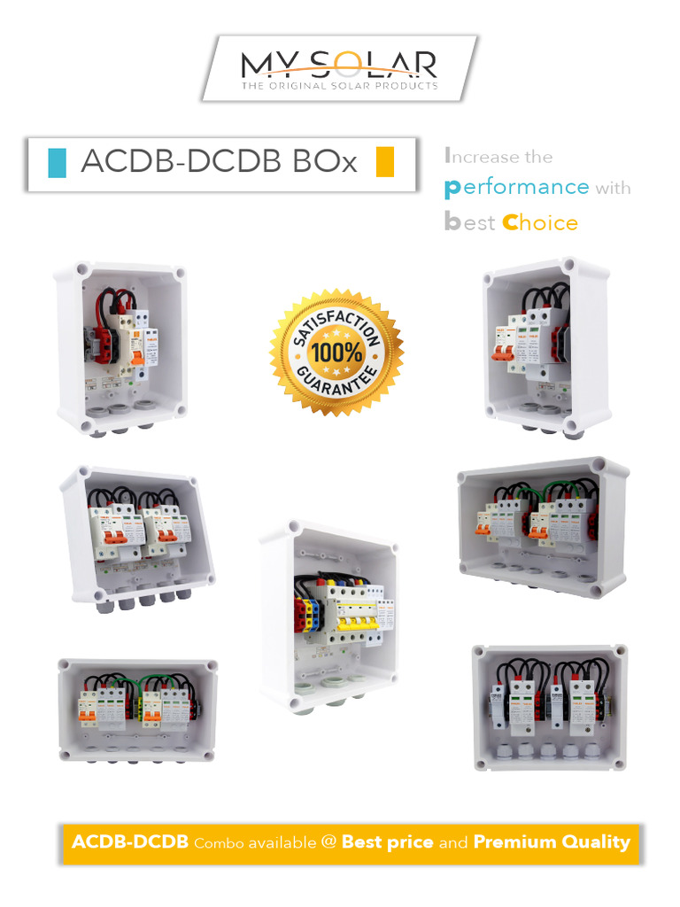 ACDB DCDB Catalogue MY SOLAR | PDF