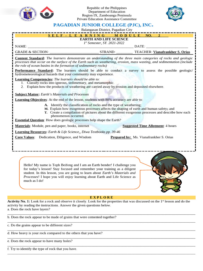 Earthlife Science Week 2 | PDF