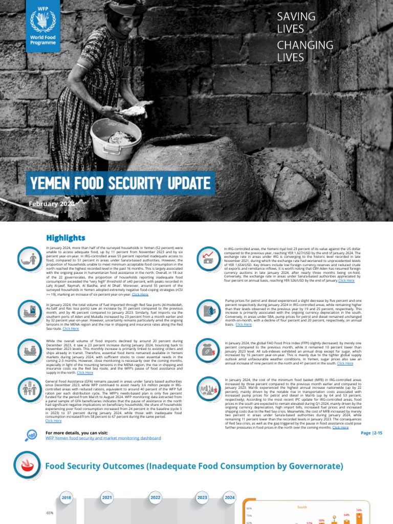 Food Security Update Feb 2024 | PDF