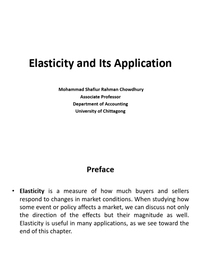 Elasticity and Its Application | PDF