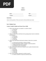 Science Process Skills Worksheet | PDF | Observation | Science