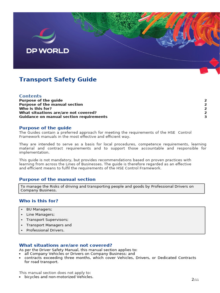 Professional Driver Safety Manual | PDF | Leak | Truck