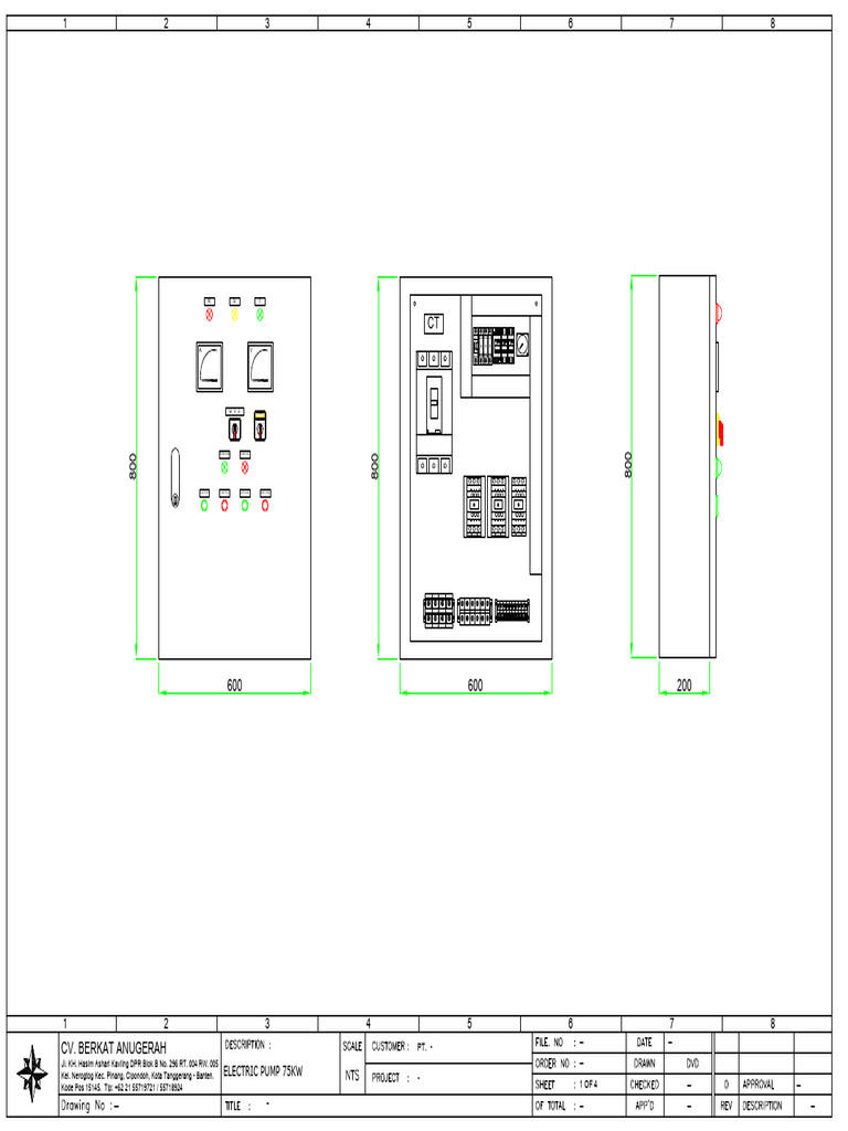 Wiring Elektrik 75KW 01 | PDF
