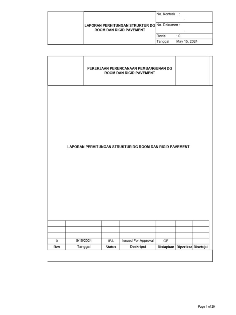 Calculation Report of DG Room and Slab On Grade | PDF