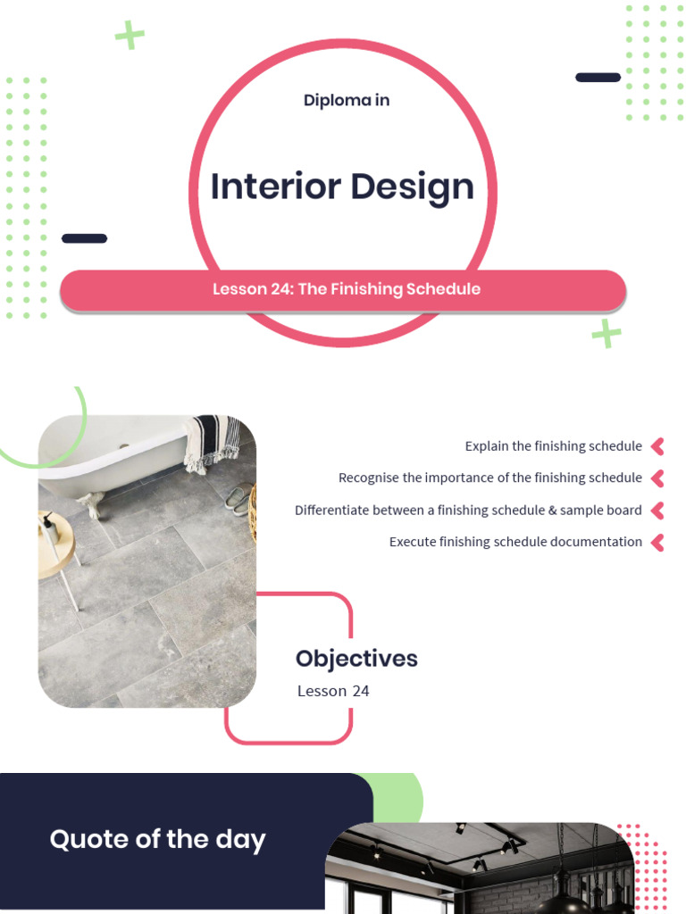 Interior Design Lesson 24 Slides | PDF