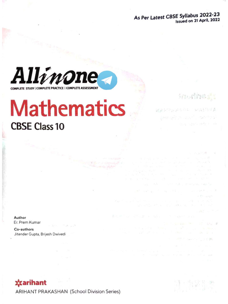 Maths Arihant All in One | PDF