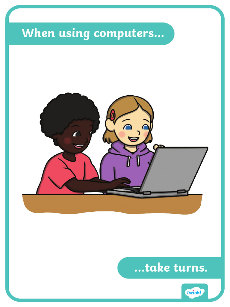 Computer Safety Rules Display Posters | PDF