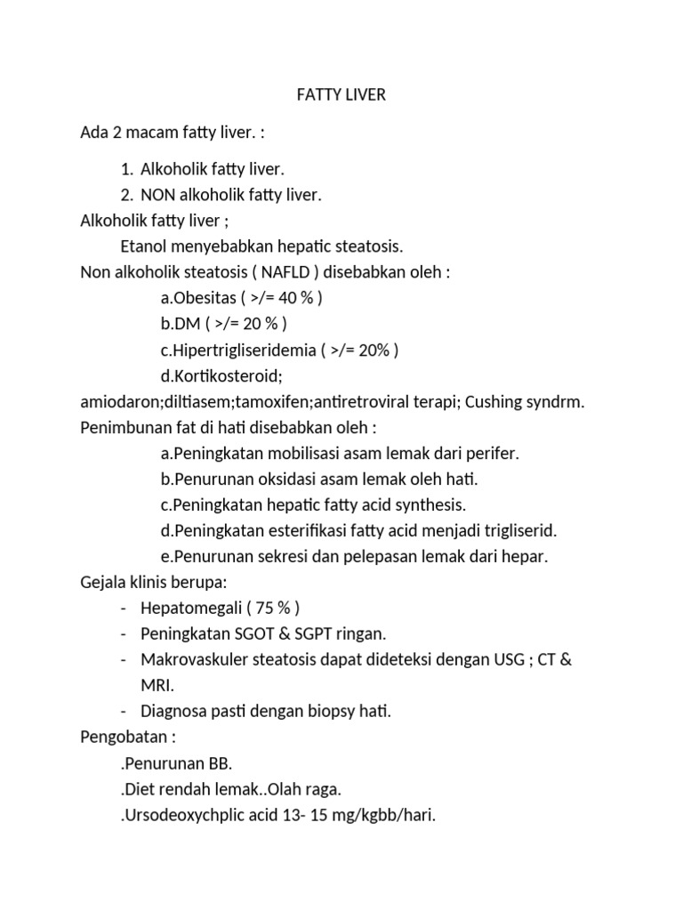 Fatty Liver | PDF