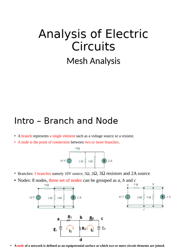 Mesh Analysis - Oct19 - 20 | PDF