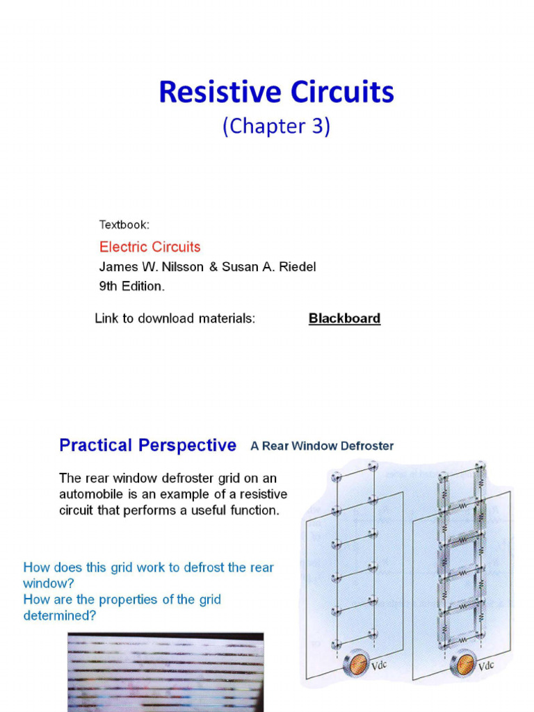 Lecture 2 - Simple Resistive Circuits | PDF